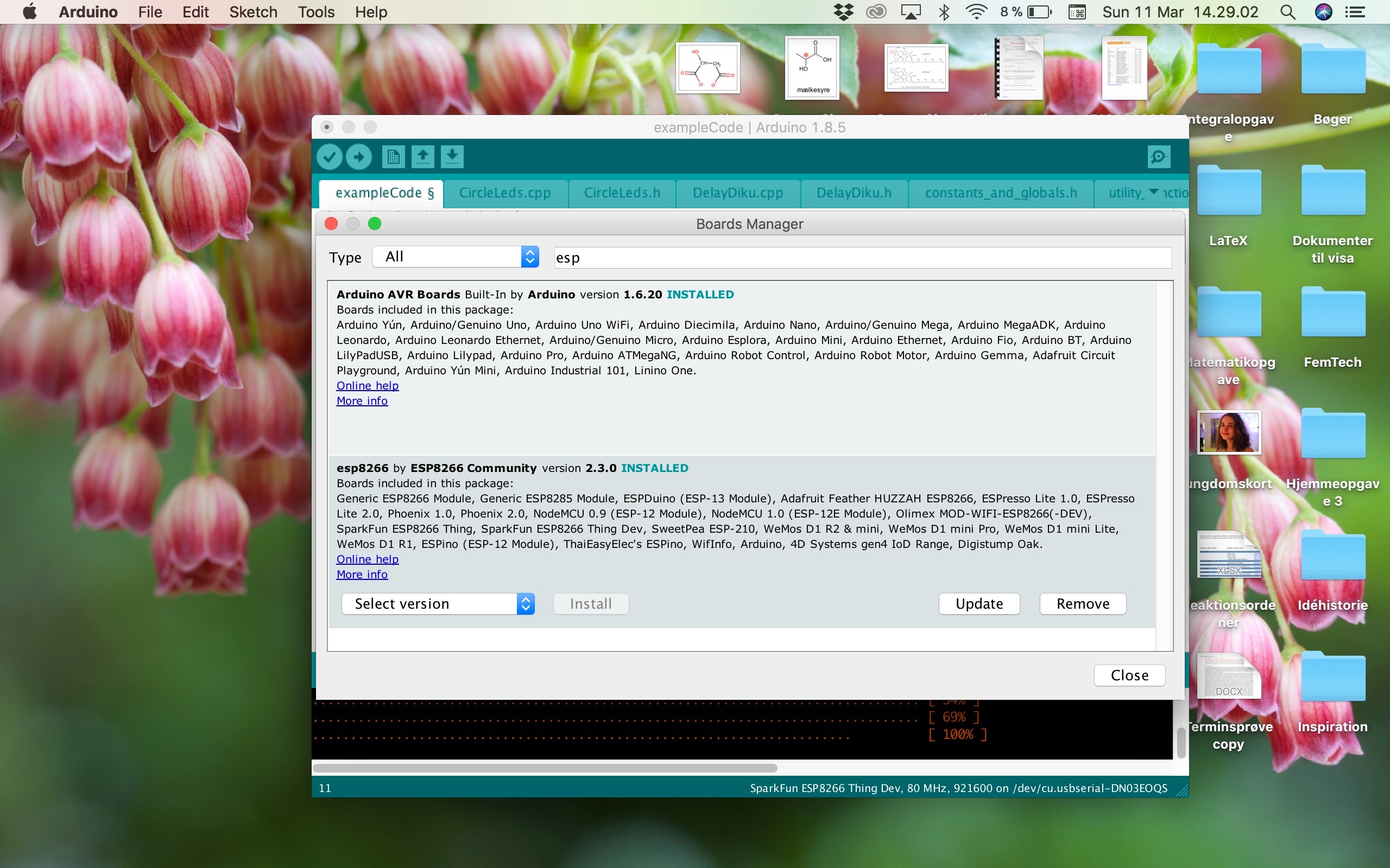 01 Installing Arduino Ide Sparkfun Thing Dev Board Esp8266 And Library Folders For Programming